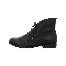 Think! THINK Damen Schn&uuml;rstiefelette "Think Stiefelette Nappaleder", Gr. 38, schwarz, Nappaleder, Schuhe
