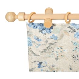 Gardinenstange SN DECO GROUP, L:540cm, beige, Holzwerkstoff, Gardinenstangen, "Giro", 28 mm, Holz, verschiedenen L&auml;ngen und Farben, Komplettset