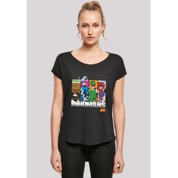 F4NT4STIC Damen T-Shirt "Marvel Inhumans", schwarz, Gr. L, Obermaterial: 100% Baumwolle, Shirts, Damen,Premium Merch,Lang,Longshirt,Logo Print