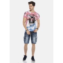 Cipo & Baxx CIPO & BAXX Herren Jeansbermudas "Bermuda & Short", blau, Basic, Gr. 32, unifarben, 100% Baumwolle, Jeans, aus reiner Baumwolle