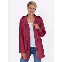 Classic Basics Damen Langjacke, lila, Gr. 42, unifarben, 100% Polyester, Jacken