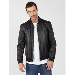 JCC Herren Blouson "6010092-2", schwarz, Gr. L, Obermaterial: 100% Leder Lamm; Futter 100% Baumwolle; &Auml;rmelfutter: 100% Polyester, Jacken