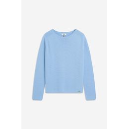 Cinque Damen Strickpullover "CIELLA_LS"hellblau, Gr. M, unifarben, Strick, Obermaterial: 100% Baumwolle, Pullover, Rundhalsausschnitt, Regular Fit
