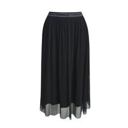 Smith & Soul SMITH & SOUL Damen Sommerrockschwarz, Gr. S, unifarben, Web, Material: 100% Polyester, R&ouml;cke