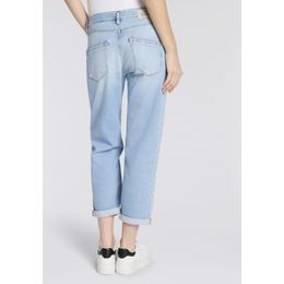 Herrlicher Damen Boyfriend-Jeans "Shyra Tap Denim", blau, Gr. 29, Destroyed-Effekte, Denim/Jeans, Obermaterial: 99% Baumwolle, 1% Elasthan, Jeans,
