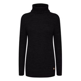 oxmo Damen Strickfleece-Pullover "Strickpullover OXNanna", schwarz, Gr. S, Obermaterial: 85% Polyacryl PAN. 15% Wolle WO., Pullover