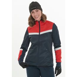 Endurance Damen Trainingsjacke "Linas", blau, Gr. 38, mehrfarbig, 100% Polyester, Jacken, mit wasserdichter Funktion
