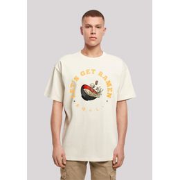 F4NT4STIC Herren T-Shirt "Lets get Ramen", beige, Gr. S, Obermaterial: 100% Baumwolle, Shirts, Print