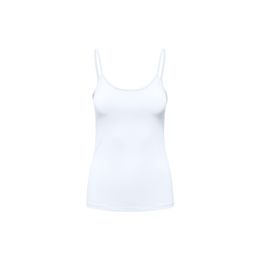 Only Damen T-Shirt "T-Shirt ONLEA NEW SINGLET JRS 1er Pack", wei&szlig;, Gr. L, Obermaterial: 94% Polyamid PA. 6% Elasthan EL., Shirts
