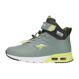 Kangaroos M&auml;dchen Sneaker "KX-Molbo Mid EV", Gr. 31, gr&uuml;n, Synthetik, Schuhe, Wasserabweisend,Winterschuhe, Schn&uuml;rboots, Sneakerboots