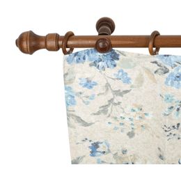 Gardinenstange SN DECO GROUP, L:160cm, braun, Holzwerkstoff, Gardinenstangen, "Ares", 28 mm, Holz, verschiedene L&auml;ngen und Farben, Komplettset