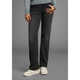 Kangaroos Damen Comfort-fit-Jeans, grau, Basic, Gr. 42, unifarben, Denim/Jeans, Obermaterial: 79% Baumwolle, 19% Polyester, 2% Elasthan, Jeans