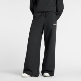 New Balance Damen Jogginghose, schwarz, Gr. XL, Obermaterial: 60% Baumwolle, 40% Polyester, Hosen, sportlicher Stil, f&uuml;r Erwachsene