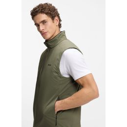 BOSS Green Herren Funktionswesteschwarz beige257, Gr. XXL, unifarben, Web, Obermaterial: 100% Polyamid, Westen, Regular Fit, 4-Wege-Stretch-Qualit&auml;t,