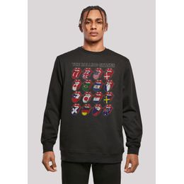 F4NT4STIC Herren Sweatshirt "The Rolling Stones Voodoo Lounge Tongues", schwarz, Gr. S, Obermaterial: 50% Baumwolle, 50% Polyester, Sweatshirts,