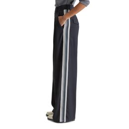 Marc O'Polo Damen Chinohose "mit LENZING ECOVERO "blau depths, Gr. L, MARC O'POLO DENIM, unifarben, Twill, Obermaterial: 69% Polyester, 31% Viskose, Hosen