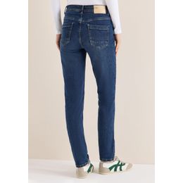 Cecil Damen Slim-fit-Jeans "Style Vicky", blau, Gr. 27, unifarben, Denim/Jeans, Obermaterial: 97% Baumwolle, 3% Elasthan. Futter: 52% Polyester, 48%