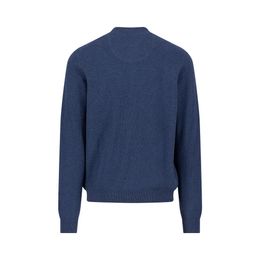 Fynch-Hatton Herren Strickpullover, blau, Gr. XXXL, unifarben, Strick, Obermaterial: 100% Baumwolle, Pullover, mit Logo Stickerei