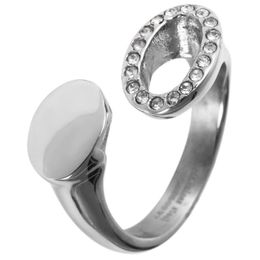 Adelia&acute;s ADELIA ́S Damen Fingerring "Damen Ring aus Edelstahl", 54, Edelstahlsilber, Edelstahl, Fingerringe, Ideal als Geschenk f&uuml;r besondere Anl&auml;sse