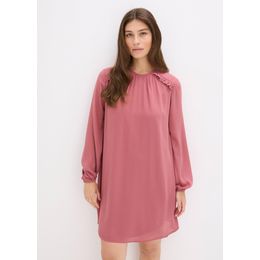 bonprix Minikleid aus Chiffon mit R&uuml;schen, lila
