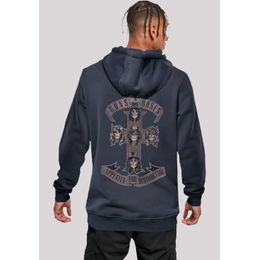 F4NT4STIC Herren Kapuzenpullover "Guns 'n' Roses Appetite for Destruction Sepia", blau, Gr. M, Obermaterial: 65% Baumwolle, 35% Polyester, Pullover,
