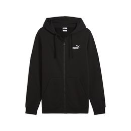 Puma Herren Sweatjacke "Essentials No. 1 Logo Kapuzenjacke Herren", schwarz, Gr. L, Obermaterial: 34% Polyester, 66% Baumwolle. Kapuzenfutter: 100%