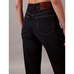 Damen Gerade Jeans "HIGH RISE STRAIGHT OXBOW"oxbow, Gr. 27, Calvin Klein Jeans, unifarben, Denim/Jeans, Obermaterial: 99% Baumwolle, 1% Elasthan,
