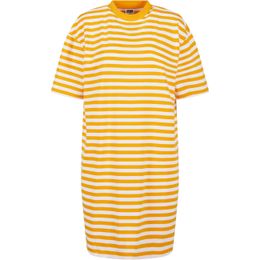 Urban Classics Damen Shirtkleid "Urban Classics Damen Ladies Oversized Striped Tee Dress"wei&szlig;, magicmango, Gr. XL, 100% Baumwolle, Kleider