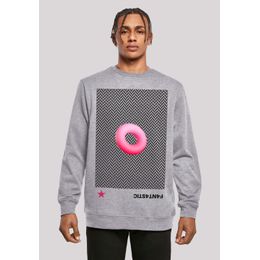F4NT4STIC Herren Kapuzenpullover "3D PINK RING", grau, Gr. XS, Obermaterial: 50% Baumwolle, 50% Polyester, Pullover, Print