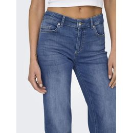 Only Damen Straight-Jeans "ONLBLUSH &ndash; Straight Fit mit klassischem 5-Pocket-Design", blau, Gr. XS, unifarben, Denim/Jeans, Obermaterial: 92%