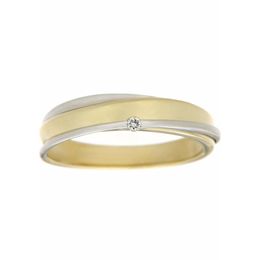 Firetti Damen Diamantring "Schmuck Geschenk Gold 333 Damenring Goldring Diamant", 19, 0,02 P2 = erkennbare Einschl&uuml;sse, Diamanten Gelbgold 333
