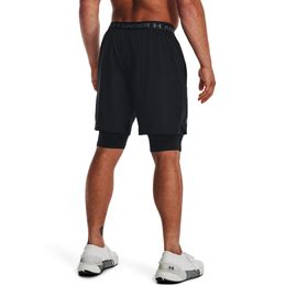 Under Armour Herren 2-in-1-Shorts "UA VANISH WOVEN 2IN1 STS", schwarz, Gr. XXL, Obermaterial: 100% Polyester, Hosen, 2-in-1-Design, schnelltrocknend,