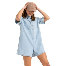Roxy Damen Overall "Hunting Waves", blau, Gr. XL, 100% Baumwolle, Overalls