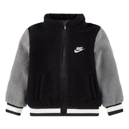 Nike Sportswear Jungen Fleecejacke, schwarz, Gr. 110, colorblocking, Fleece, Obermaterial: 100% Polyester. Futter: 100% Polyester, Jacken, f&uuml;r Kinder