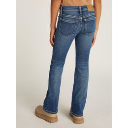 M&auml;dchen Bootcut-Jeans "MR FLARE DARK BLUE VISUAL DENIM", blau, Gr. 4, Calvin Klein Jeans, unifarben, Denim/Jeans, Obermaterial: 94% Baumwolle, 4%