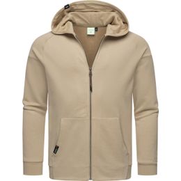 Ragwear Herren Kapuzensweatjacke "Zenway", beige, Basic, Gr. XL, Sweatware, Obermaterial: 70% Baumwolle, 30% Polyester, Sweatjacken, Herren Basic