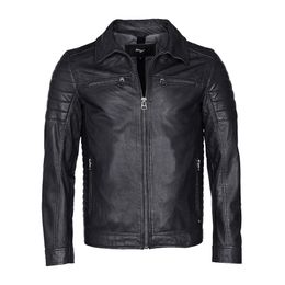 Maze Herren Lederjacke "William", schwarz, Gr. XXL, Obermaterial: 100% Lammleder; Futter: 100% Baumwolle; &Auml;rmelfutter: 100% Polyester, Jacken