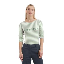 Marc O'Polo MARC O'POLO Damen Langarmshirt "aus Organic Cotton", bunt, Basic, Gr. XS, gestreift, Obermaterial: 100% Baumwolle, Shirts
