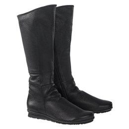 Arche Hirschleder-Stiefel, 37 - Schwarz, aus Leder