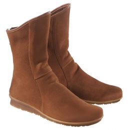 Arche Stierleder-Stiefelette, 38 - Cognac, aus Leder