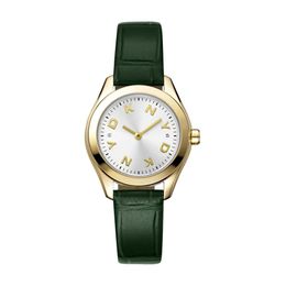 DKNY Uhr 'Astoria' Damen Gr&ouml;&szlig;e One Size gold / dunkelgr&uuml;n / offwhite