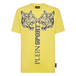 Plein Sport Shirt 'Tiger' male Yellow size XXXL