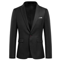 YOUTHUP Suit Jacket male Black size 3XL