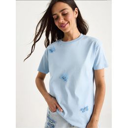 Bianco Lucci Shirt female Blue size S