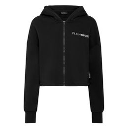 Plein Sport Sweatjacke 'Scratch' Damen Gr&ouml;&szlig;e XXXL schwarz / wei&szlig;