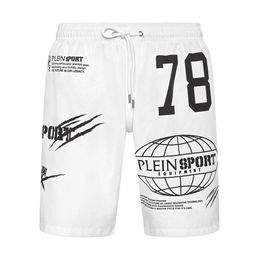 Plein Sport Board Shorts male White size 5XL