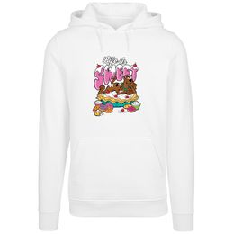 F4NT4STIC Sweatshirt 'Life Is Sweet' Herren Gr&ouml;&szlig;e XXL braun / orchidee / schwarz / wei&szlig;