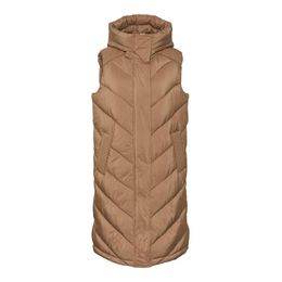 Y.A.S YAS Weste 'CARI' Damen Gr&ouml;&szlig;e S hellbraun