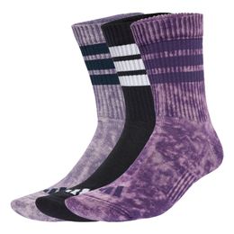 adidas Sportswear Sportsocken 'Stonewash Crew 3 Pairs' Herren Gr&ouml;&szlig;e 28/30 lila / helllila / schwarz / offwhite