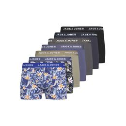 Jack & Jones JACK & JONES Boxershorts 'JACMason' Herren Gr&ouml;&szlig;e XXL blau / grau / oliv / schwarz / wei&szlig;